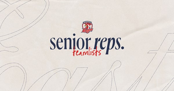 Senior Representative Teamlists | Roosters