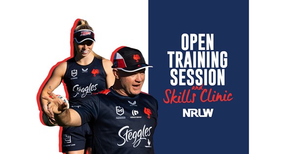 Roosters to Hold NRLW Open Training Session & Clinic | Roosters