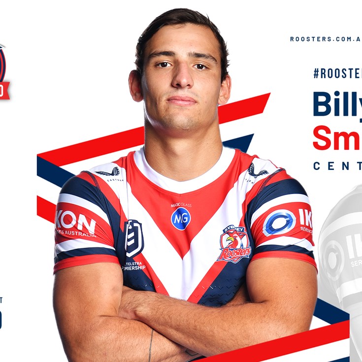 Official NRL profile of Billy Smith for Sydney Roosters | Roosters