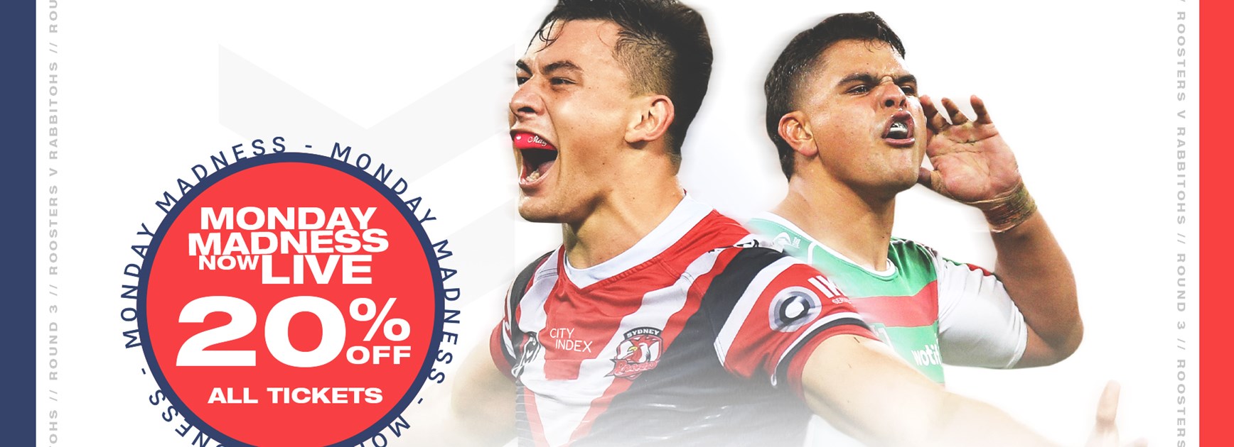 Get 20% Off All Friday Tickets With Monday Madness! | Roosters