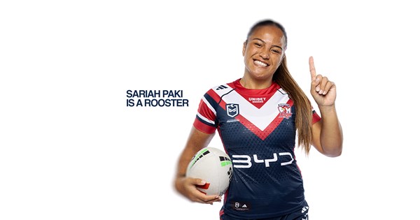 Roosters sign Sariah Paki for 2026 NRLW season | Roosters