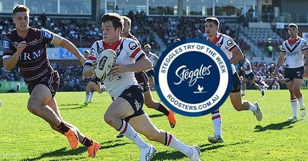 Steggles Try | Round 22 | Roosters