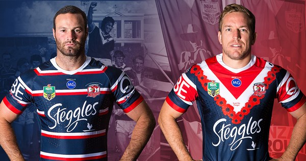 2018 Heritage And Anzac Jerseys Unveiled | Roosters