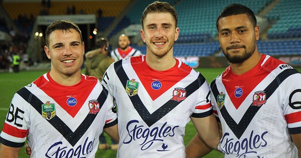 Dream NRL debut for history-making Roosters trio | Roosters