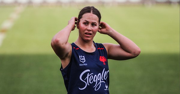 Keilee Joseph lighting the Roosters pathway to NRLW | Roosters
